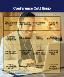 Conference Call Bingo - Play While You Zoom