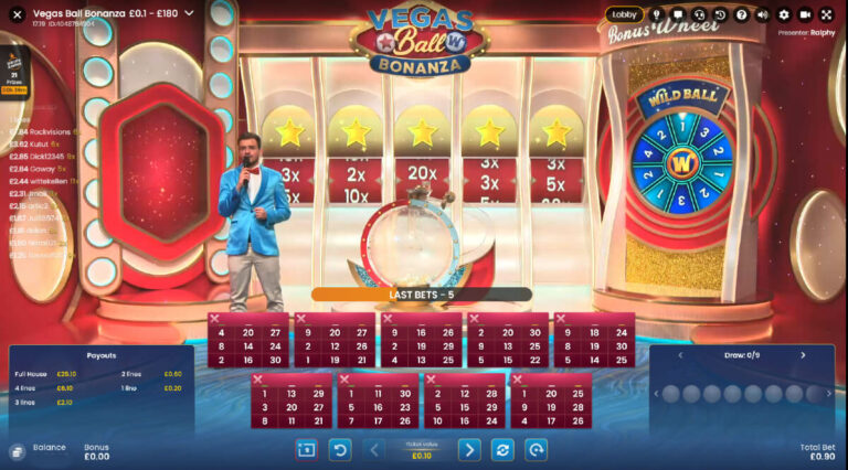 Vegas Ball Bonanza - A New Bingo Style Live Game